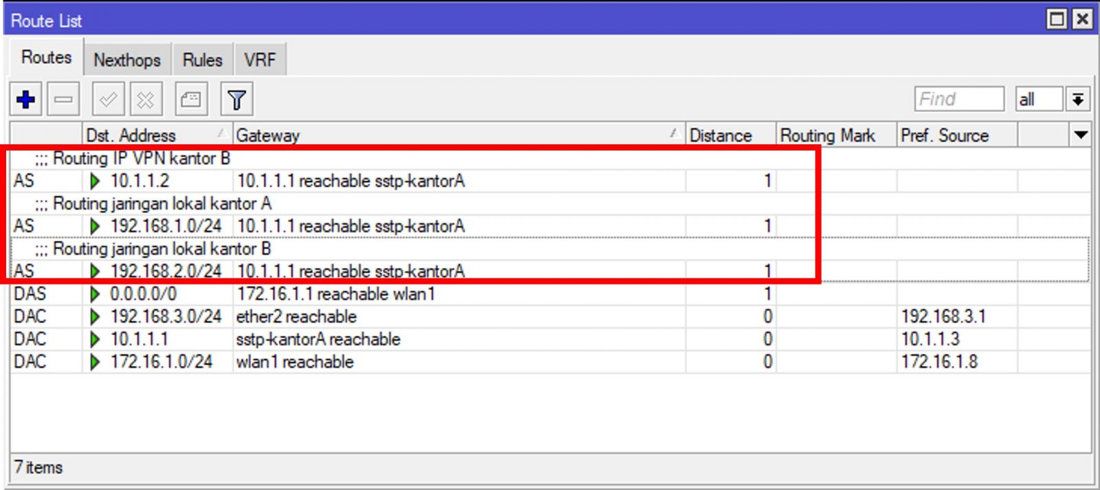 Citraweb.com : Routing Jaringan Lokal Pada Koneksi VPN